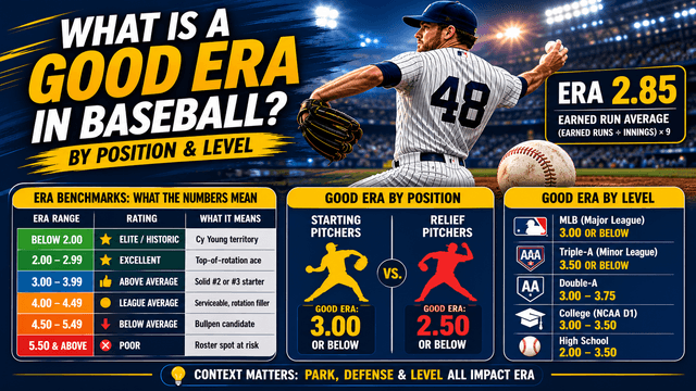 What Is a Good ERA in Baseball? Benchmarks & Levels | Calculation Point